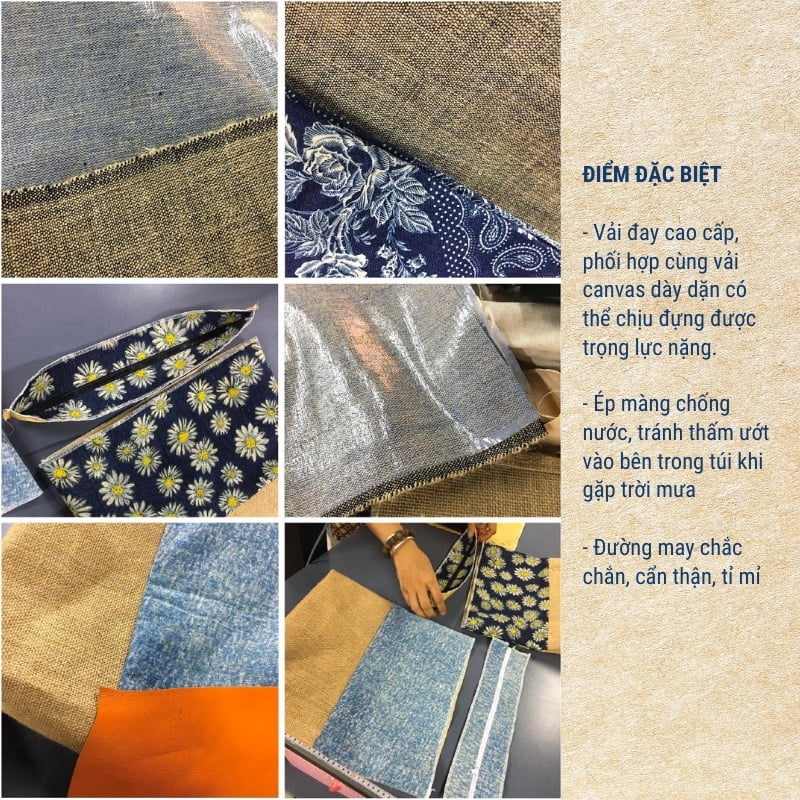 Túi Tote Vải Canvas KYMVIET Craft, Thiết Kế Thời Trang, Đựng Đồ Đa Năng ...