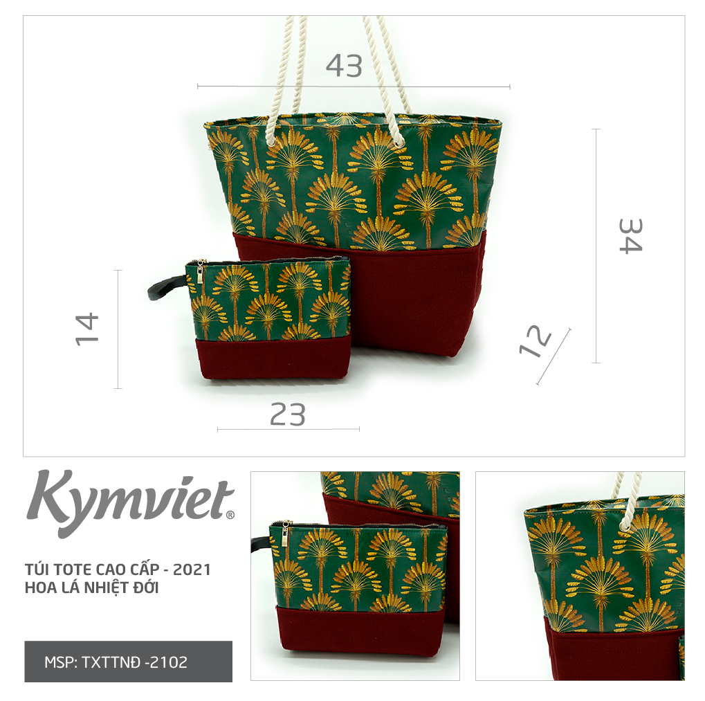Túi Tote Vải Canvas KYMVIET Craft, Thiết Kế Thời Trang, Đựng Đồ Đa Năng ...