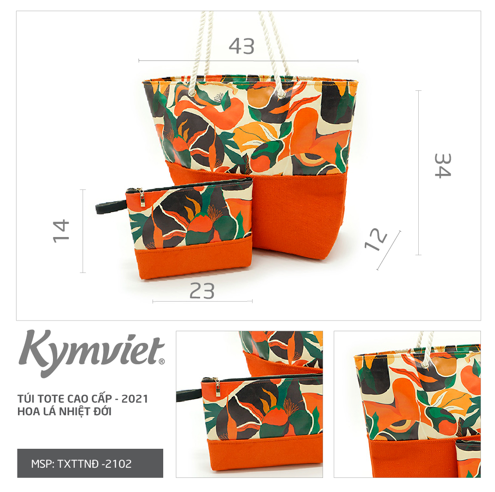 Túi Tote Vải Canvas KYMVIET Craft, Thiết Kế Thời Trang, Đựng Đồ Đa Năng ...