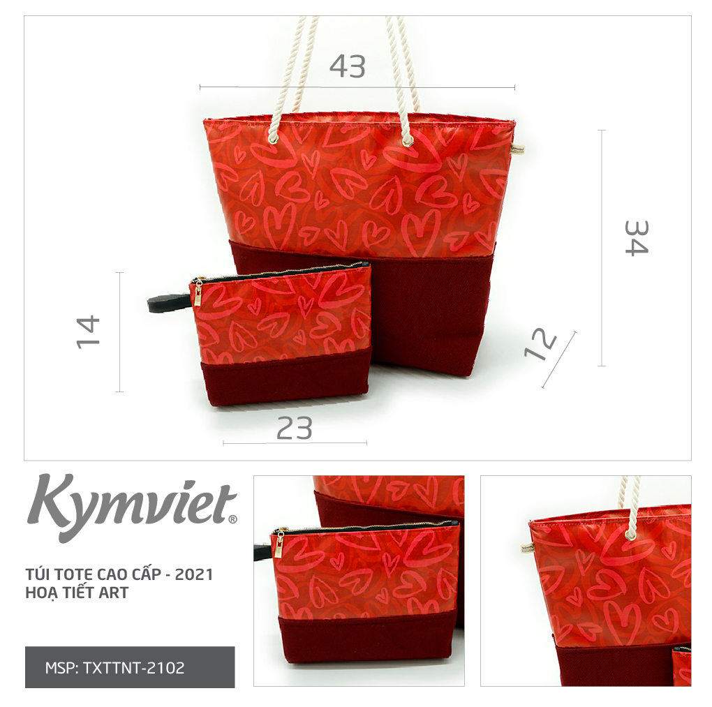 Túi Tote Vải Canvas KYMVIET Craft, Thiết Kế Thời Trang, Đựng Đồ Đa Năng ...