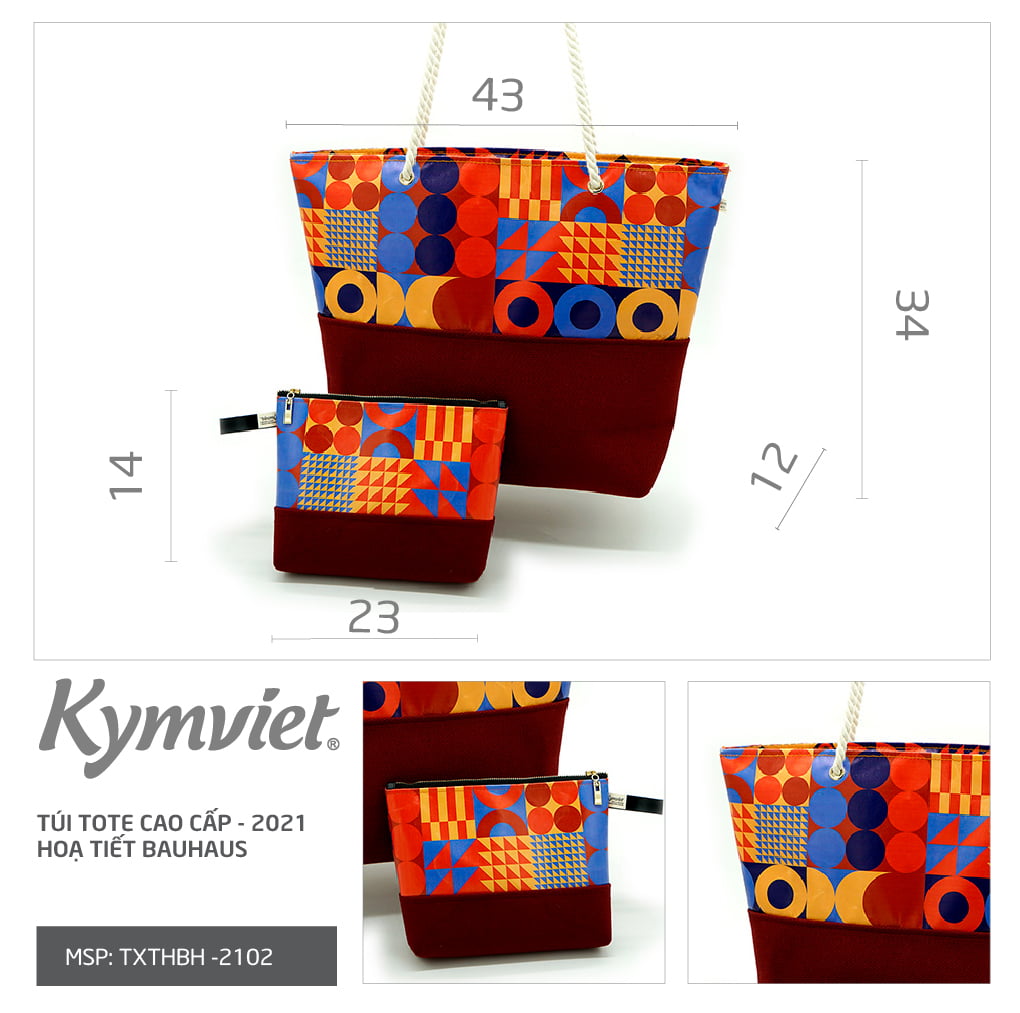Túi Tote Vải Canvas KYMVIET Craft, Thiết Kế Thời Trang, Đựng Đồ Đa Năng ...
