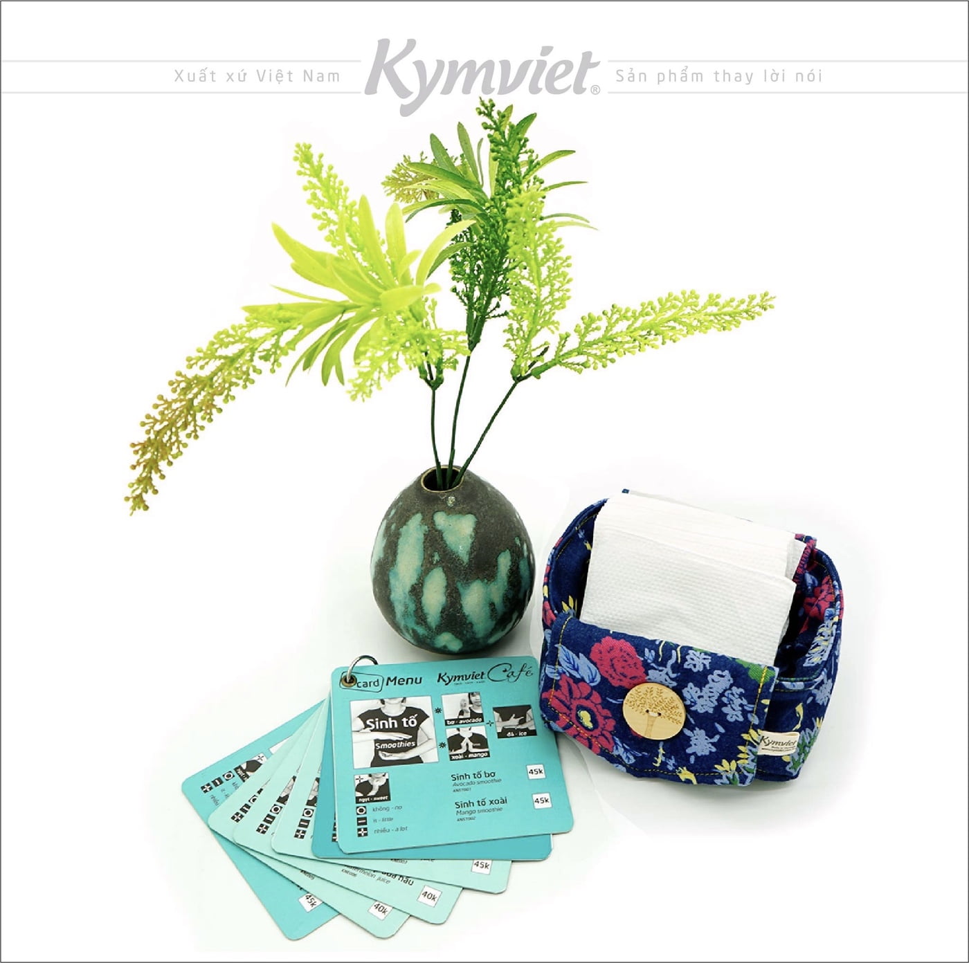 Hộp Đựng Giấy Ăn, Đựng Đồ Đa Nặng KYMVIET Chất Liệu Vải Bò In Họa Tiết ...